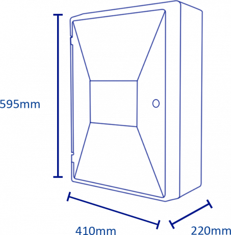 electric meter box dimensions