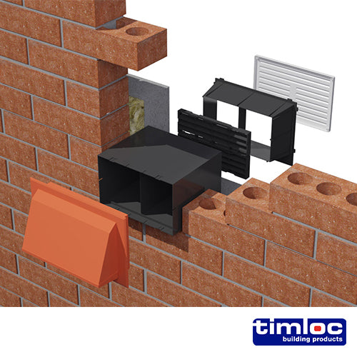Timloc 1202/2 Through Wall Cavity Sleeve for Two Airbricks Stacked | My ...