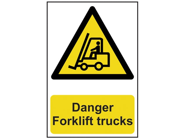 Spectrum Danger Forklift Trucks - PVC Sign | My Trade Products