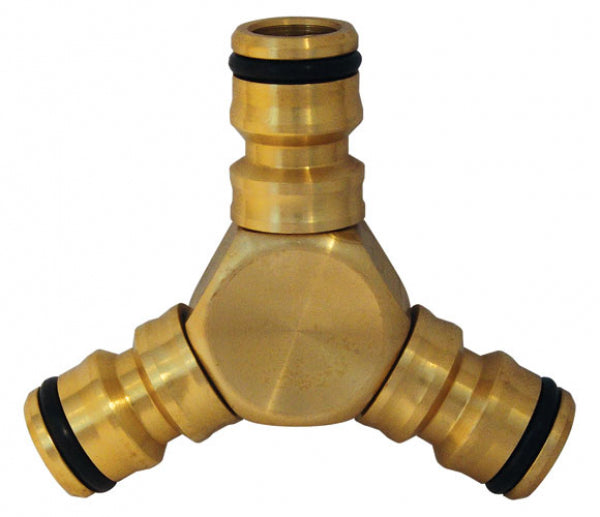 C.K. Brass Interlock Three Way Connector – My Trade Products